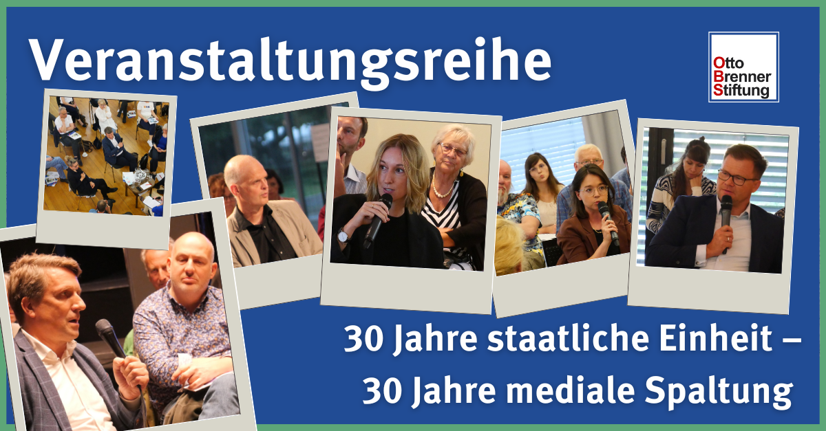 Veranstaltungsreihe zur Rolle der Medien in Ostdeutschland